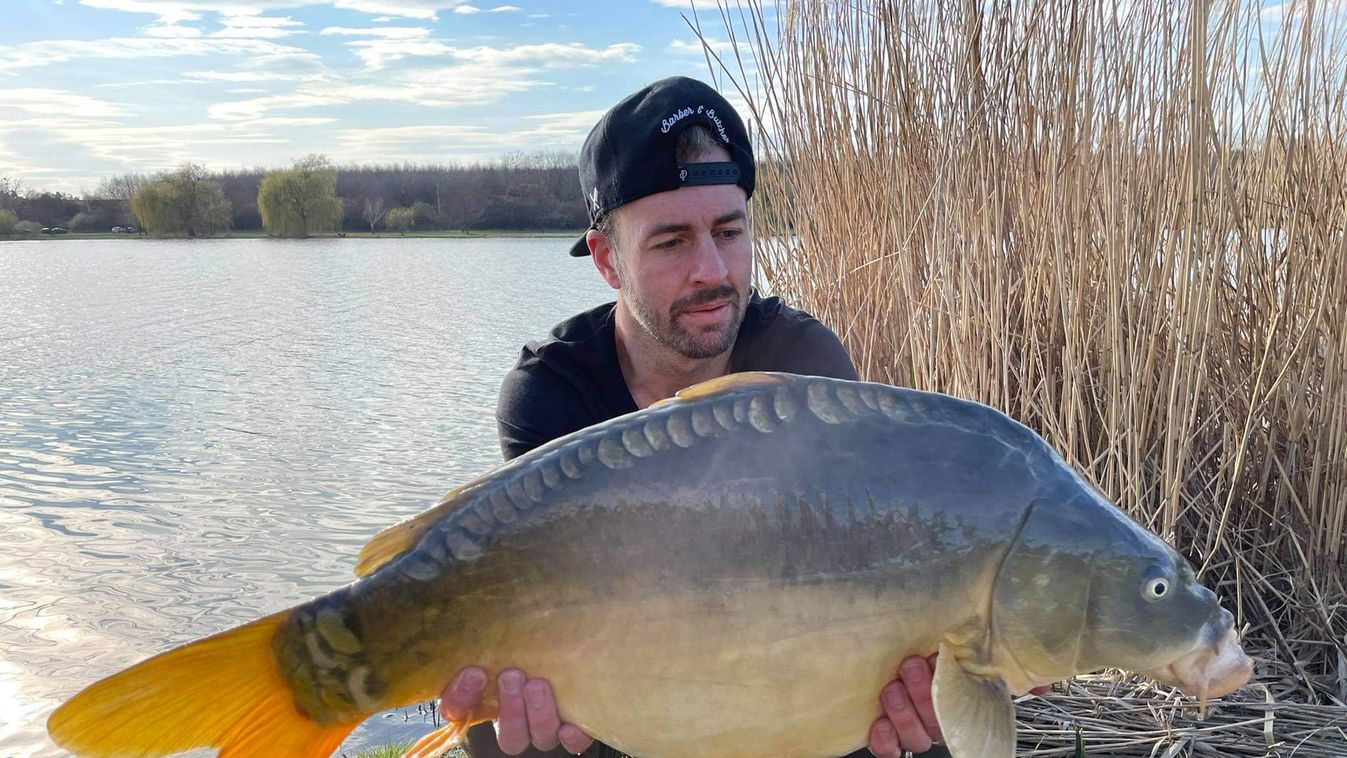 Nagy ponty a Csónakázó-tóból