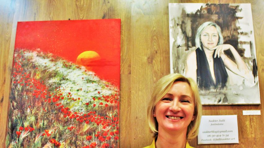 ZAOL - Szakter Judit festőművész kiállítása a Sóbarlangban