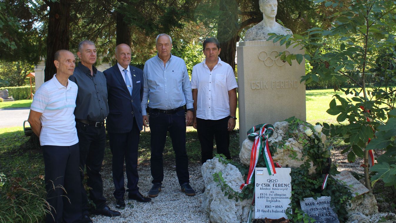 Emlékezés Csik Ferenc sírhelyén Keszthelyen