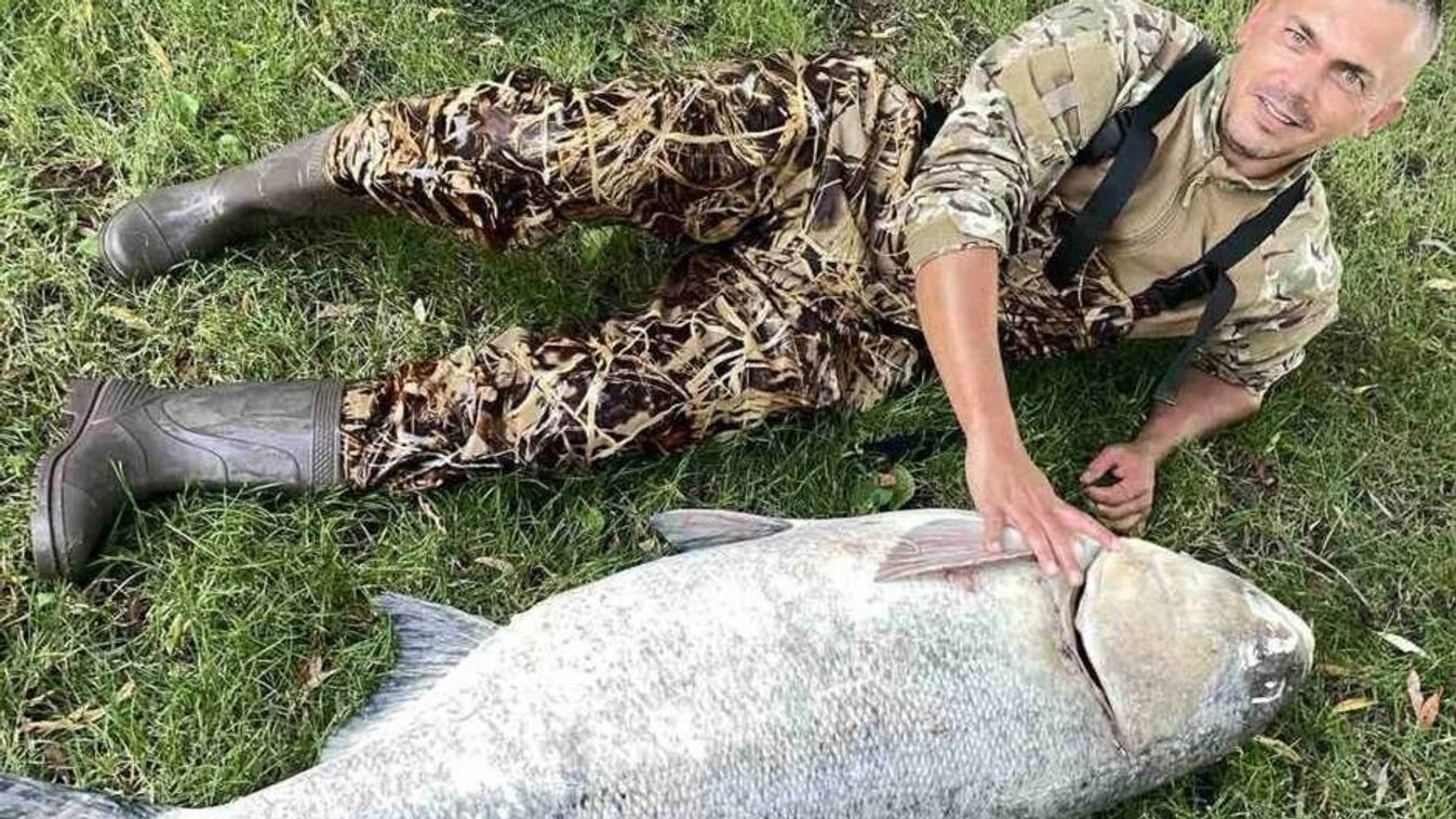 75 kilós busát fogtak a Balatonban