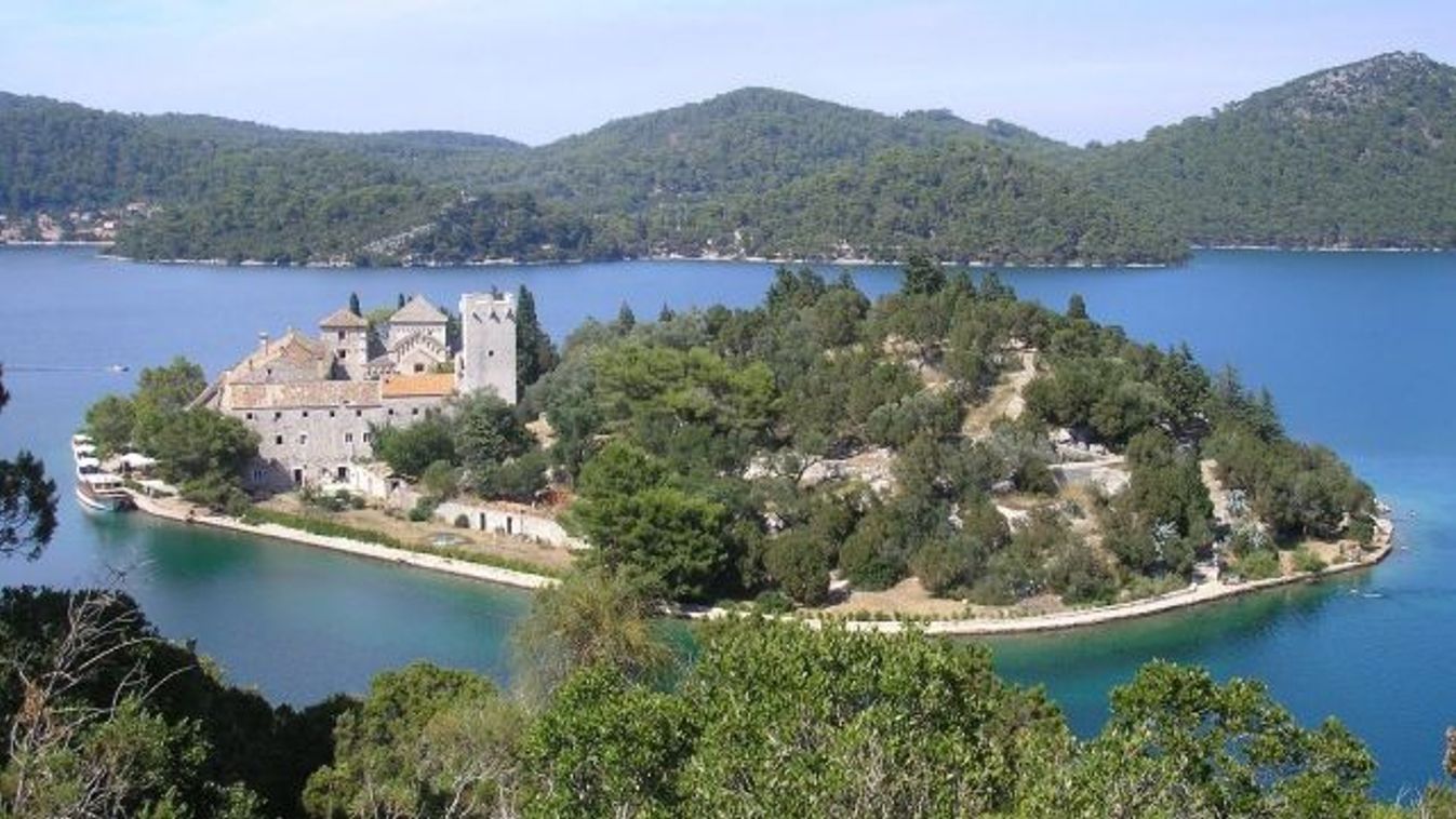 Mljet, a horvát sziget területe nemzeti park, sok csodával.